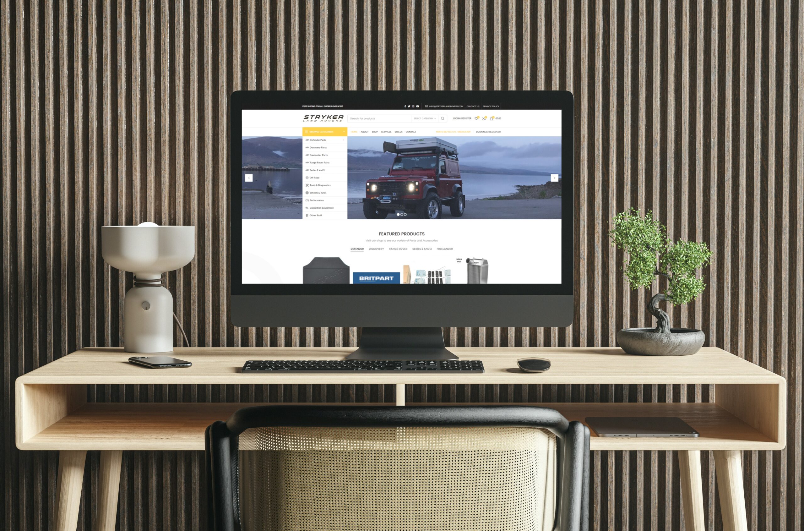 Stryker Landrover - Kode88 Website Design Ireland